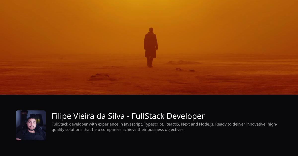 Filipe Vieira da Silva - FullStack Developer
